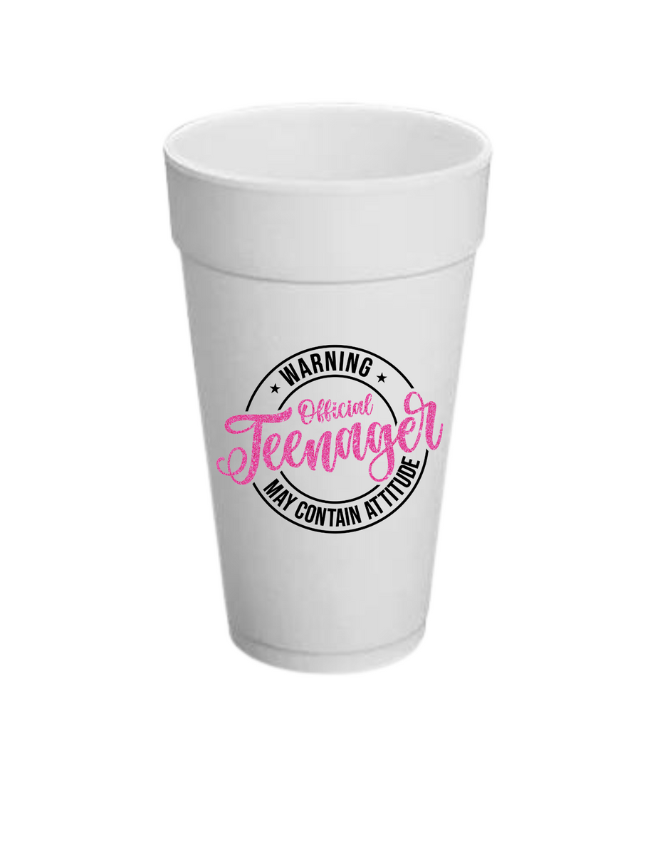 Full Color Custom Styrofoam Cups (1 Dozen) – Rara's Graphic Designs